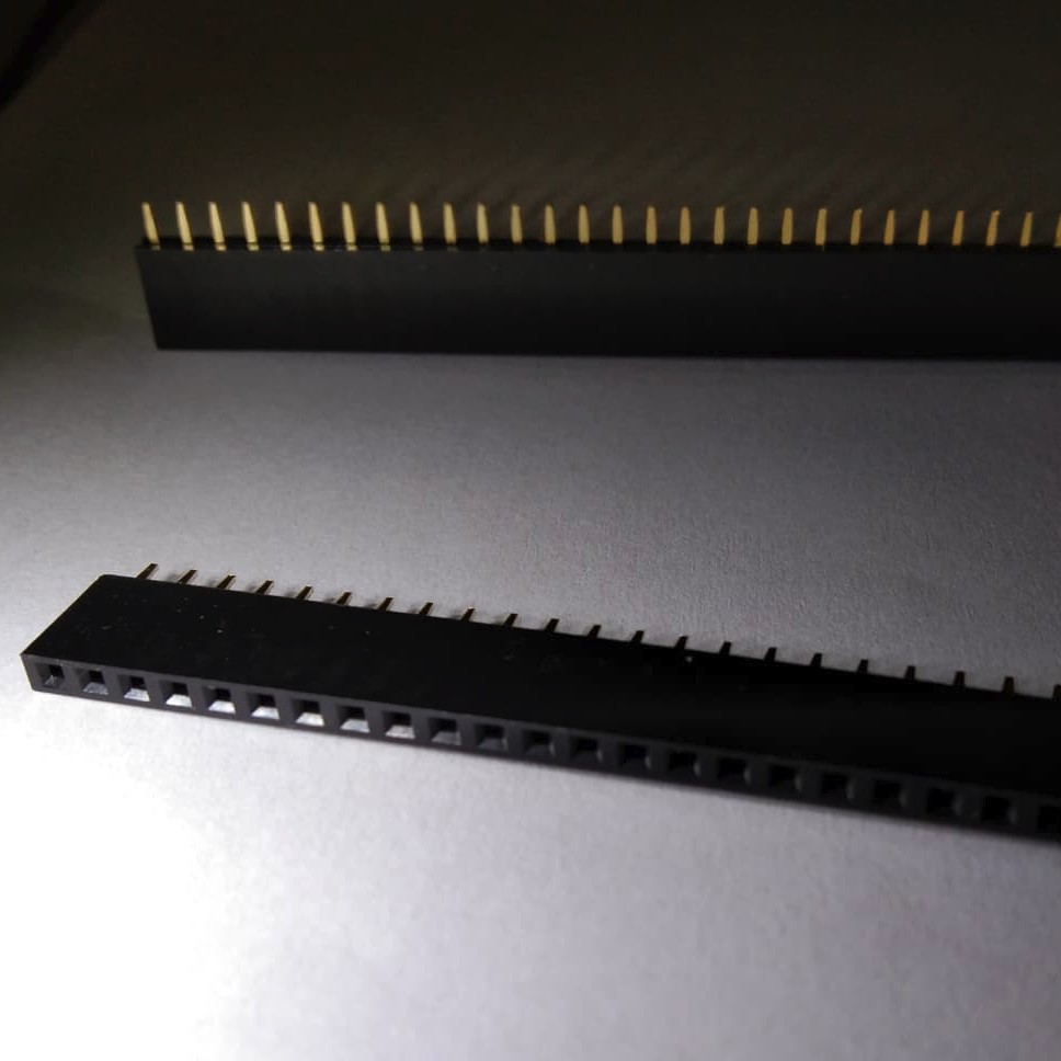 Female 3ชิ้น 40p Socket ก้างปลา ตัวเมีย 40p 1x40 แถวเดียว ระยะขา 254mm ราคา ต่อ3 ชิ้น