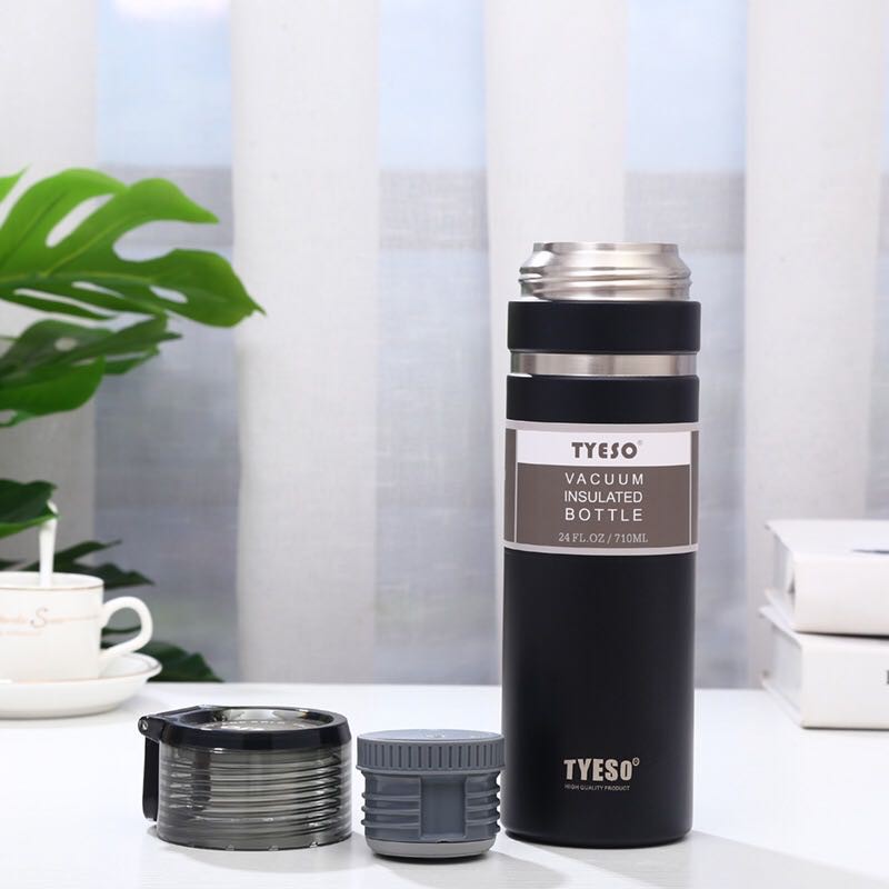 กระบอกน้ำ TYESO เเก้วกระติก710ml สแตนเลส304 - sison157 - ThaiPick