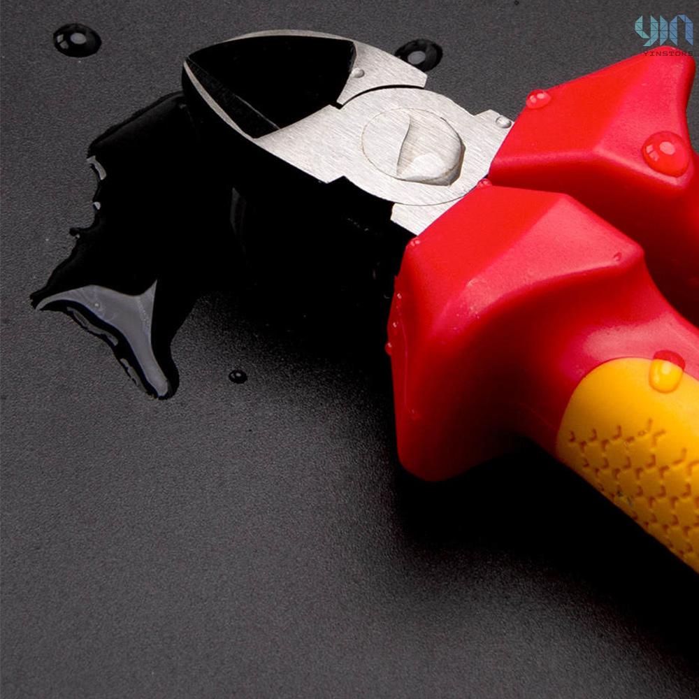 Yins (^_-)JIUXUN TOOLS 6-Inch VDE Insulated Diagonal Cutting Pliers ...