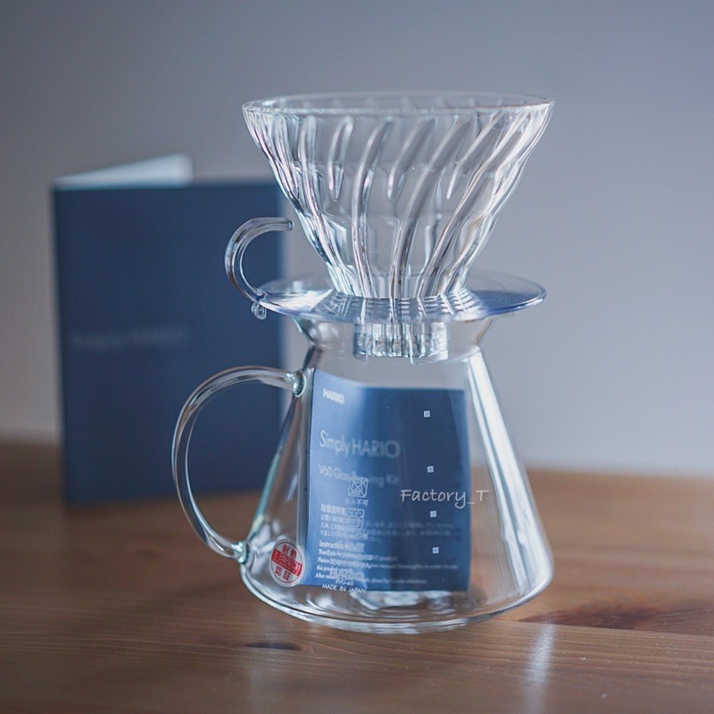 (NEW) Hario V60 Glass Brewing Kit ดริปเปอร์ Server Dripper กรวยดริปกาแฟ ...