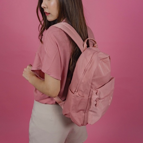 กระเป๋าเป้ DayPack รุ่น BS05 เป้สะพายหลัง 6 สีพาสเทล ขนาด 14 นิ้ว ผ้ากันนํ้าฟังก์ชันเยอะ อยู่ทรง ...