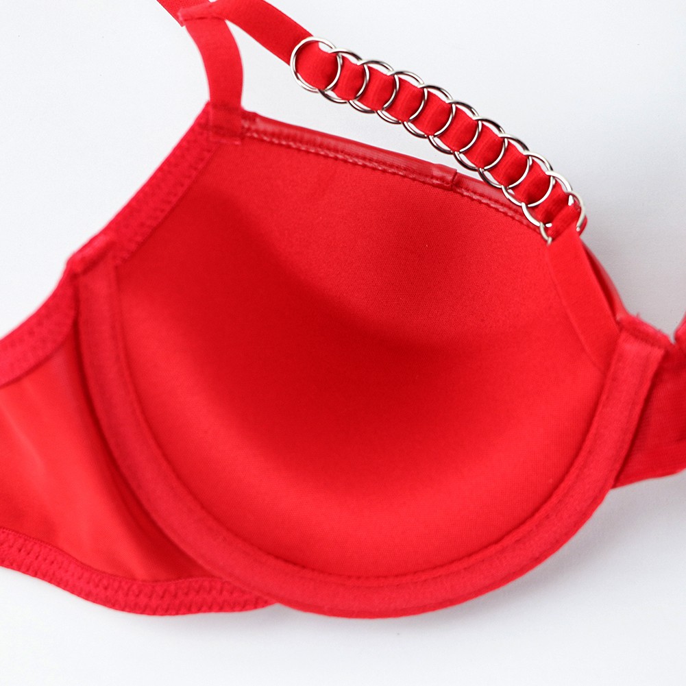 Dropshipping Varsbaby Lingerie women sexy smooth Bra Leather Motorcycle ...