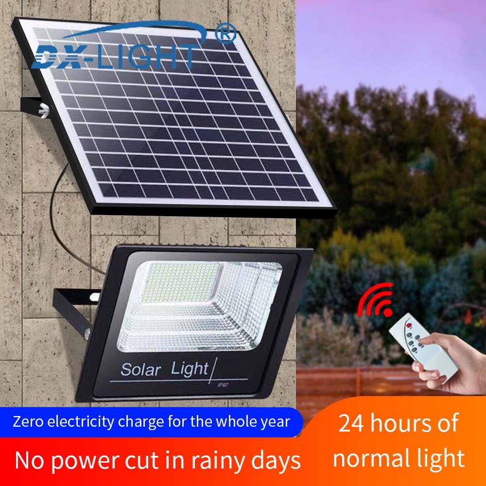 LED Solar Light Outdoor Flood Light Remote Control IP67 For Garden ...