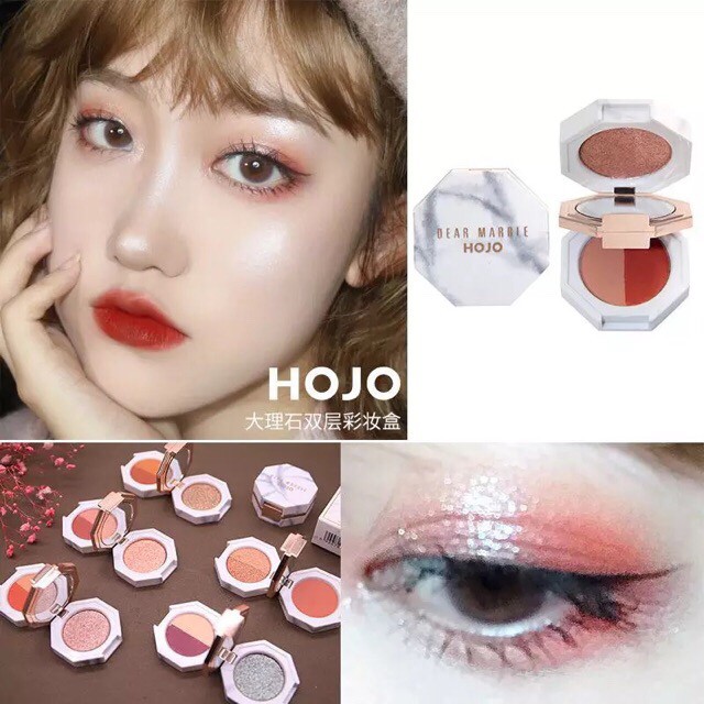 8024(ใหม่/ของแท้) hojo novo 3 Colors Eyeshadow Palette อายแชโดว์หินอ่อน ...