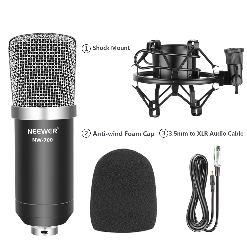 Neewer NW700 Professional Studio Music BroadcastingRecording Condenser ...