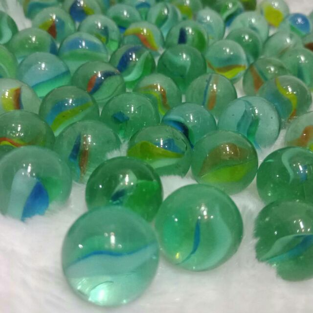 ลูกแก้วตาแมว 80-100 ลูก Colored Glass Bead Marbles | Shopee Thailand