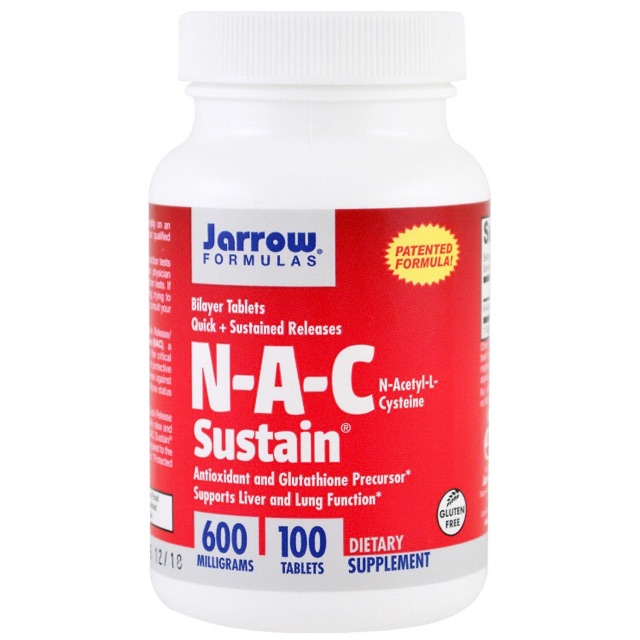 Jarrow Formulas NAC Sustain 600 mg. - bh.usa - ThaiPick