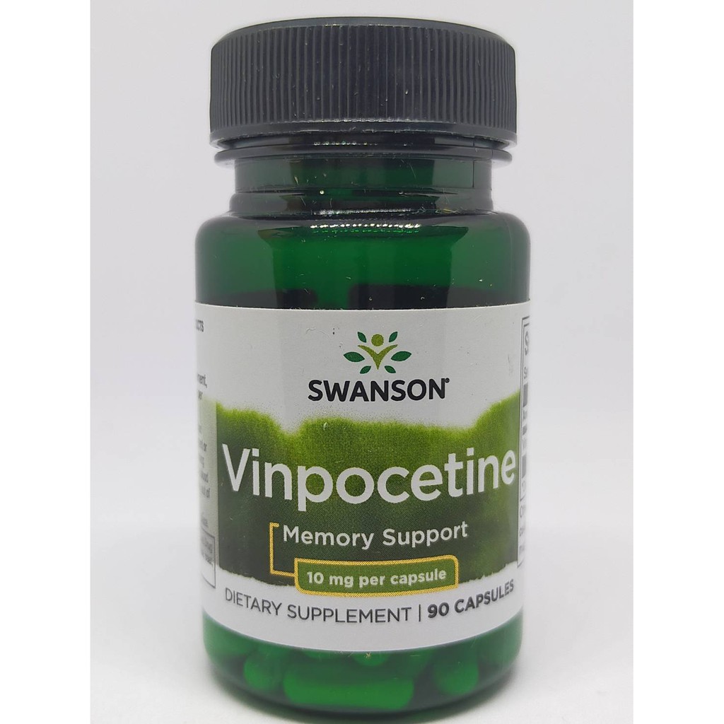 บำรุงสมองโดยเพิ่มปริมาณเลือดไปเลี้ยงสมอง (Swanson Vinpocetine 10 mg 90 ...