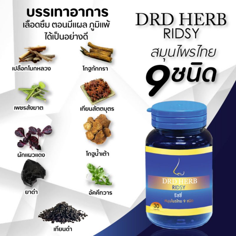 ส่งฟรีDRD Herb สมุนไพร ภูมิแพ้ ไซนัส ริดสีดวงจมูก - wi_ketmani - ThaiPick