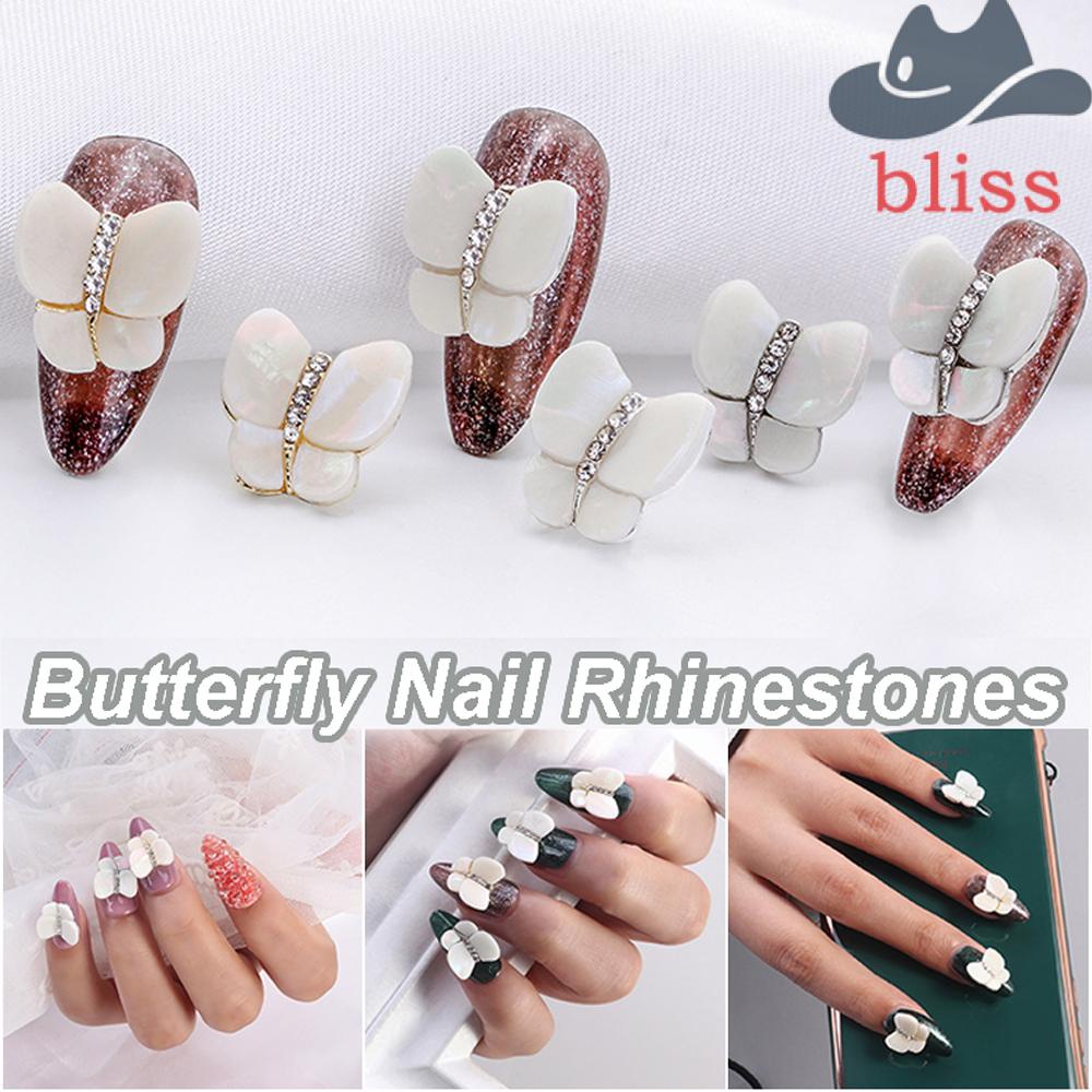 Bliss พลอยเทียม อัลลอย รูปผีเสื้อ 3D สําหรับตกแต่งเล็บ - bliss.th ...