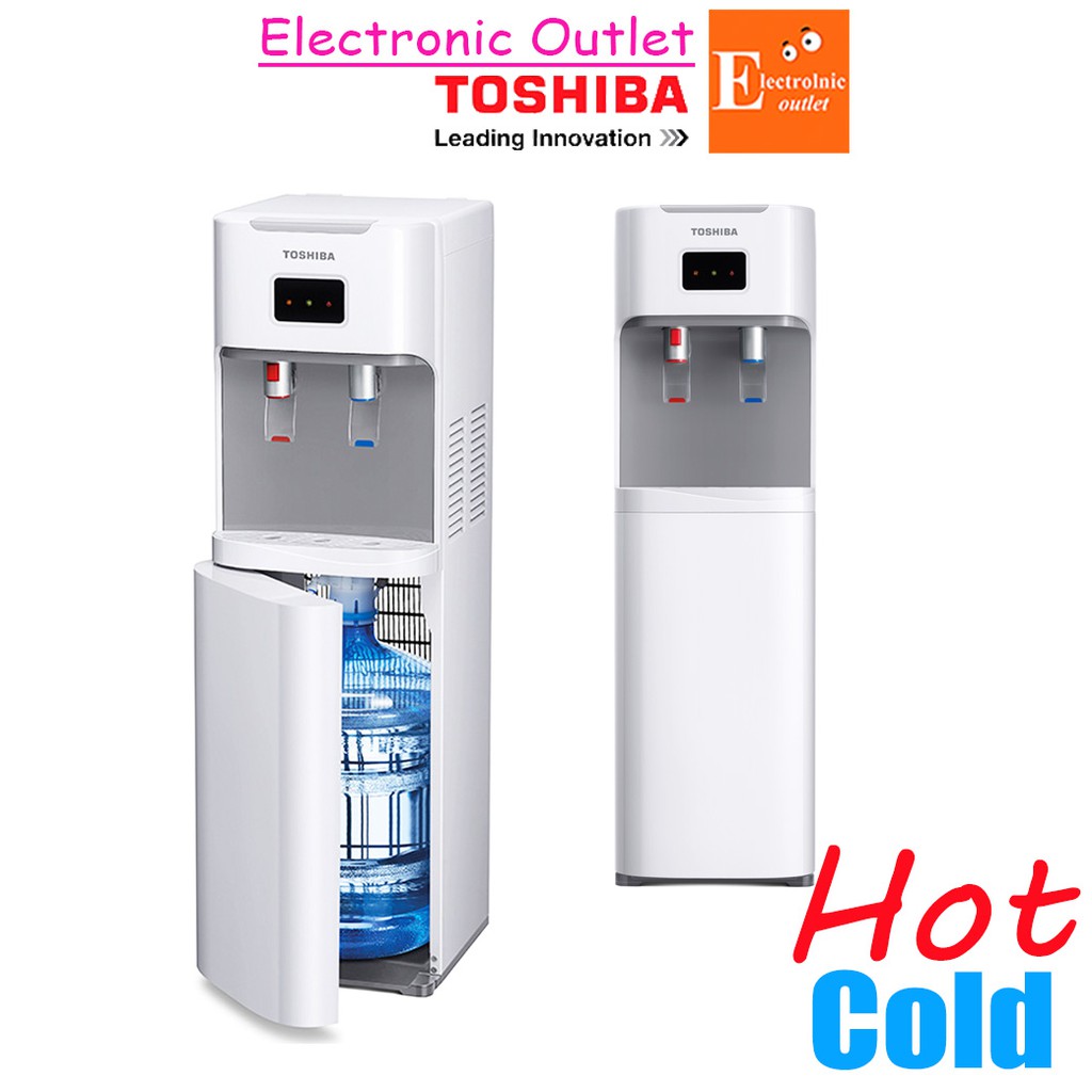 TOSHIBA เครื่องทำน้ำร้อนน้ำเย็น รุ่น RWF-W1669BK (W) สีขาว - electronicoutlet - ThaiPick