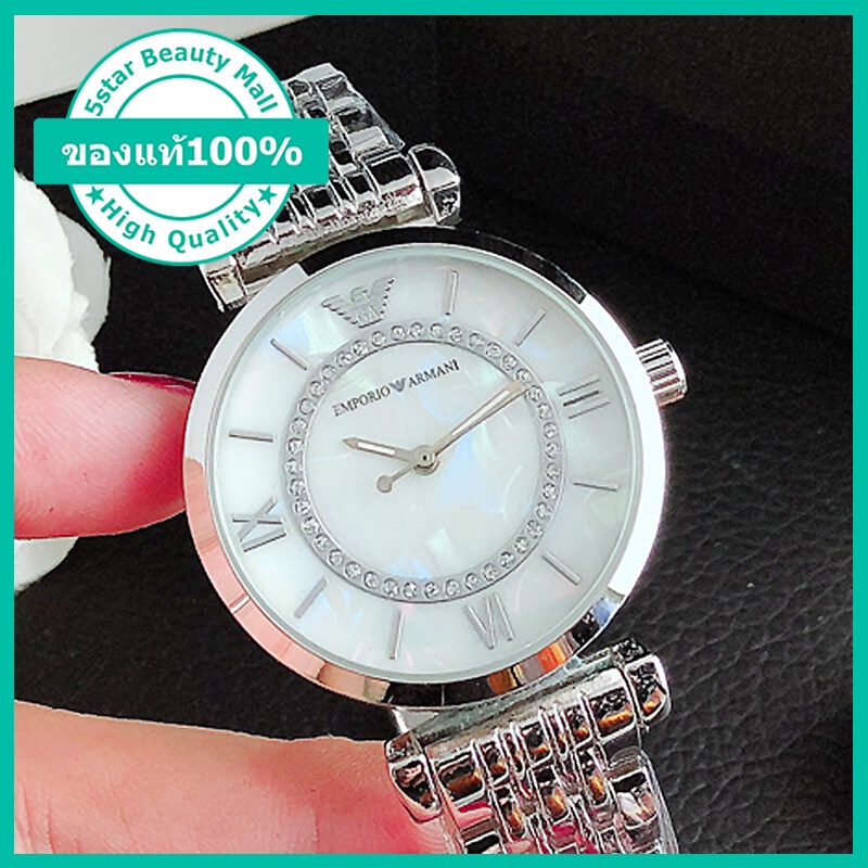 Emporio Armani ผู้ชายคลาสสิกซิกม่าสีเขียวเข้มแบบ Dial Chrono นาฬิกา ...