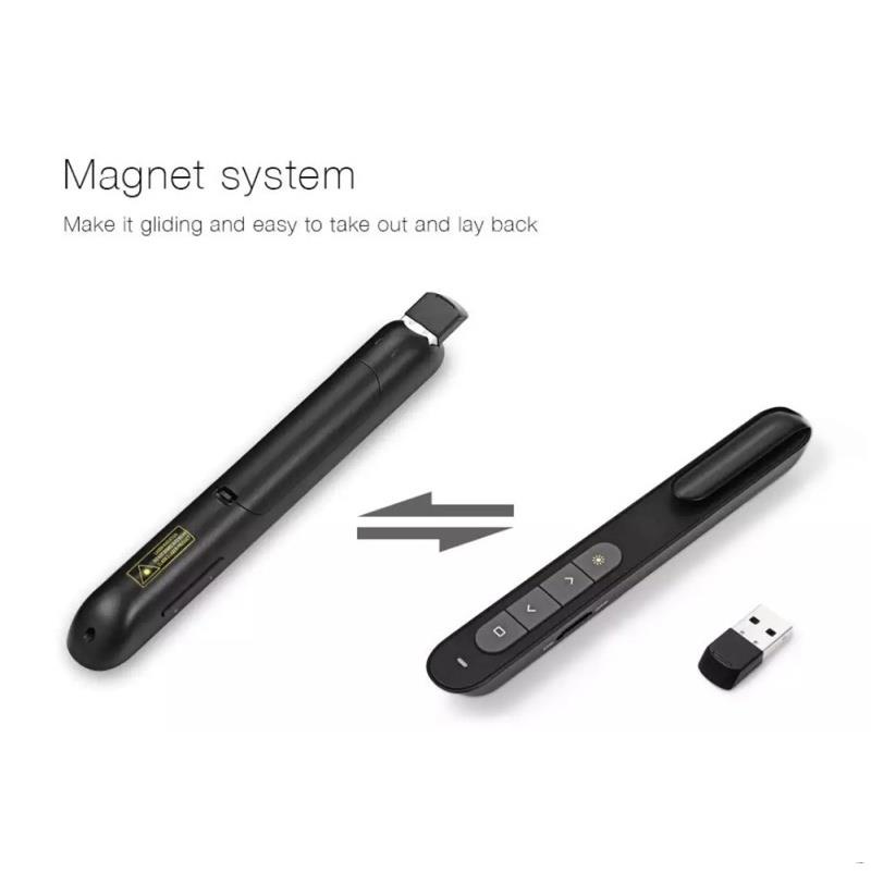 2.4GHz Wireless Presenter USB Remote Control Presentation Mouse Pointer ...