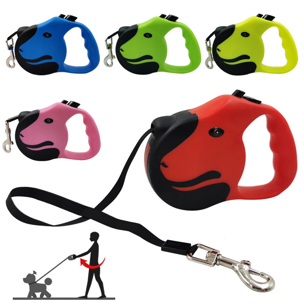 3M5M Retractable Durable Dog Leash Automatic Extension Puppy Walking ...