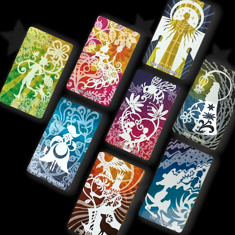 Silhouettes Tarot Negative Version Silhouette ไพ่ยิปซี ไพ่ทาโร่ ไพ่ทาโร ...