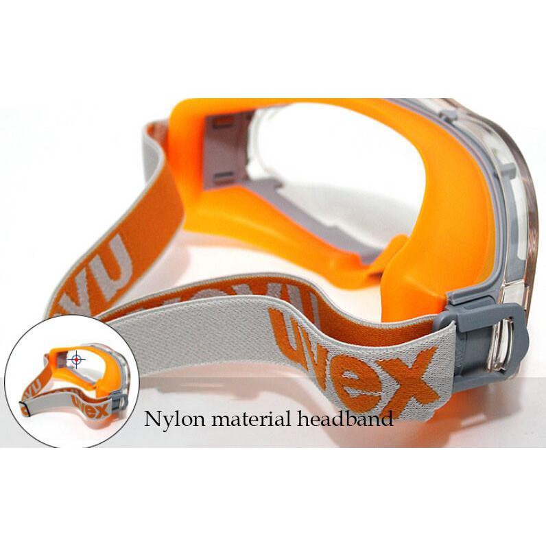 uvex 9302 ครอบตากรอบส้มเทา เลนส์ใส HCAF (9302 ULTRASONIC ORCLEAR ...