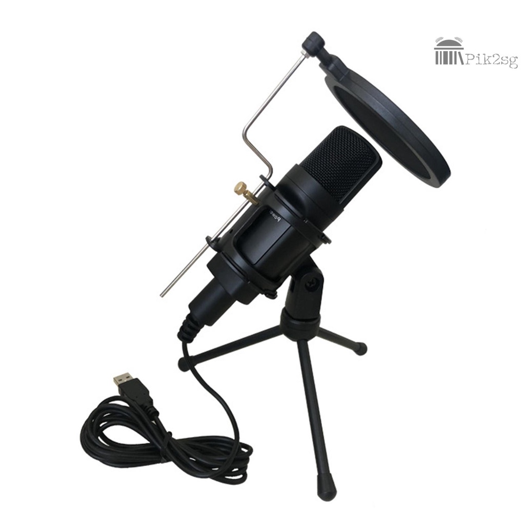 pik2sg USB Microphone Computer PC Desktop Microphone Condenser Mic with ...