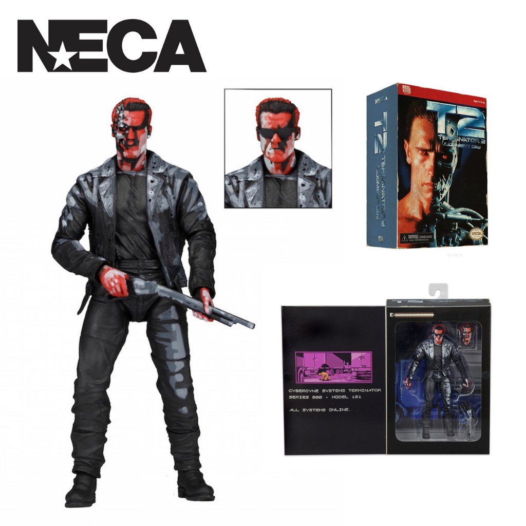 NECA-800 Terminator 2 - T-800 Classic Video Game Figure | Shopee Thailand