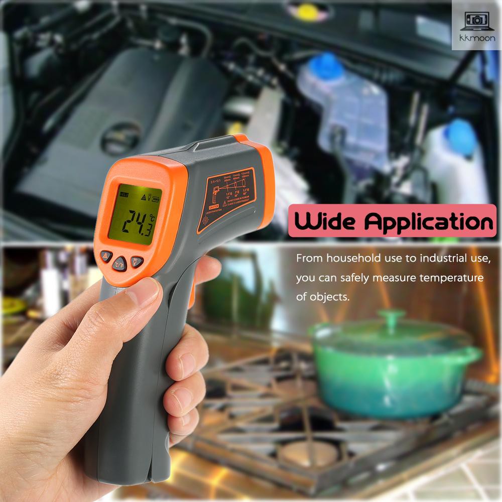 SMART SENSOR -32～380℃ 12:1 Portable Handheld Digital Non-contact IR ...