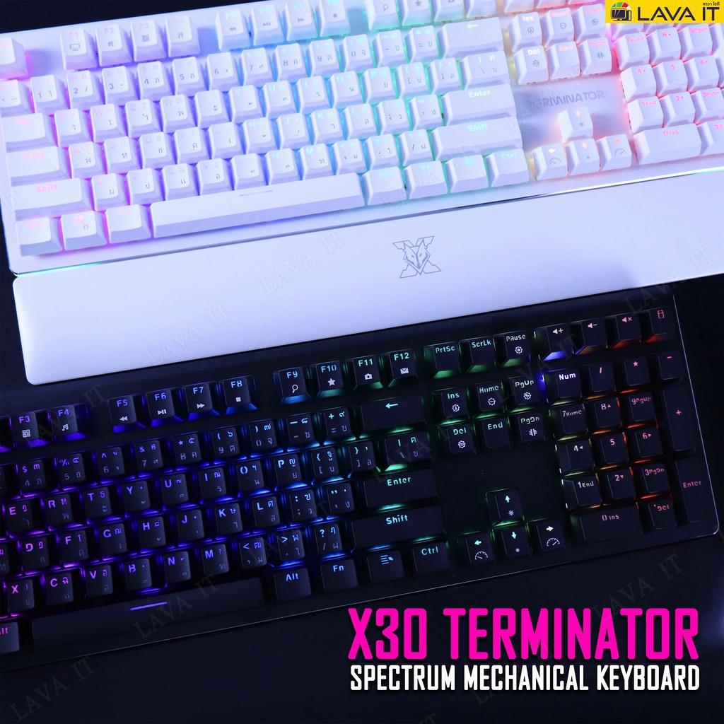 ☂Nubwo X30 TERMINATOR RGB Gaming Keyboard คีย์บอร์ดเกมมิ่ง ปรับแต่งแสง ...
