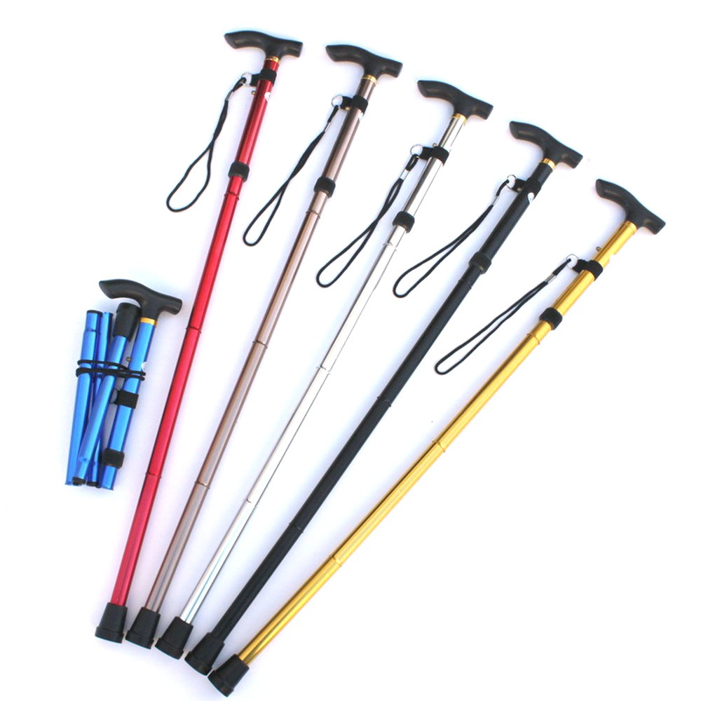 Aluminium Alloy Folding Cane for Elderly Portable Hand Walking Stick ...