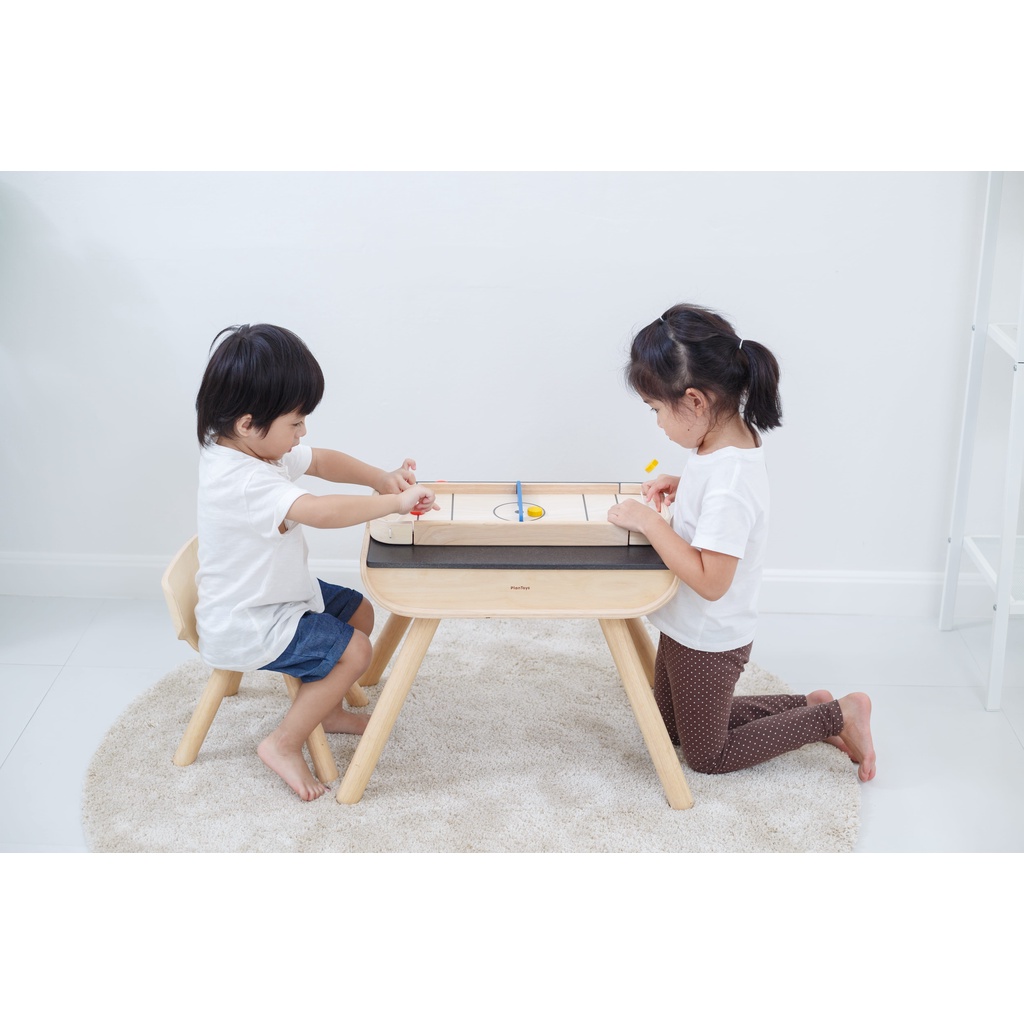 PlanToys 2-IN-1 Shuffleboard Game ซัฟเฟิลบอร์ดเกม ของเล่นเกมชวนคิด สำหรับเด็ก 3 ขวบขึ้นไป ...
