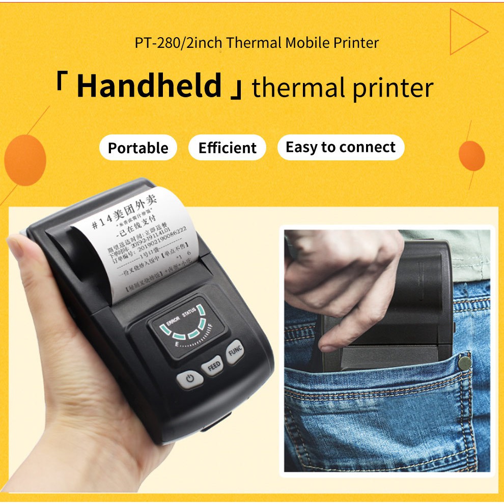 เครื่องศูนย์แท้ 100% ????????เครื่องพิมพ์สลิป-ใบเสร็จ ไร้สายบลูทูธ BSC-P58BT Bluetooth-USB ...