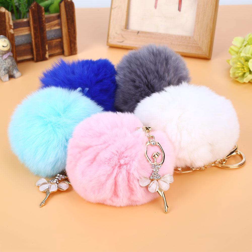 Cute Key Ring Gift Decor Plush Ball Car Key Chain - feikamy1.th - ThaiPick