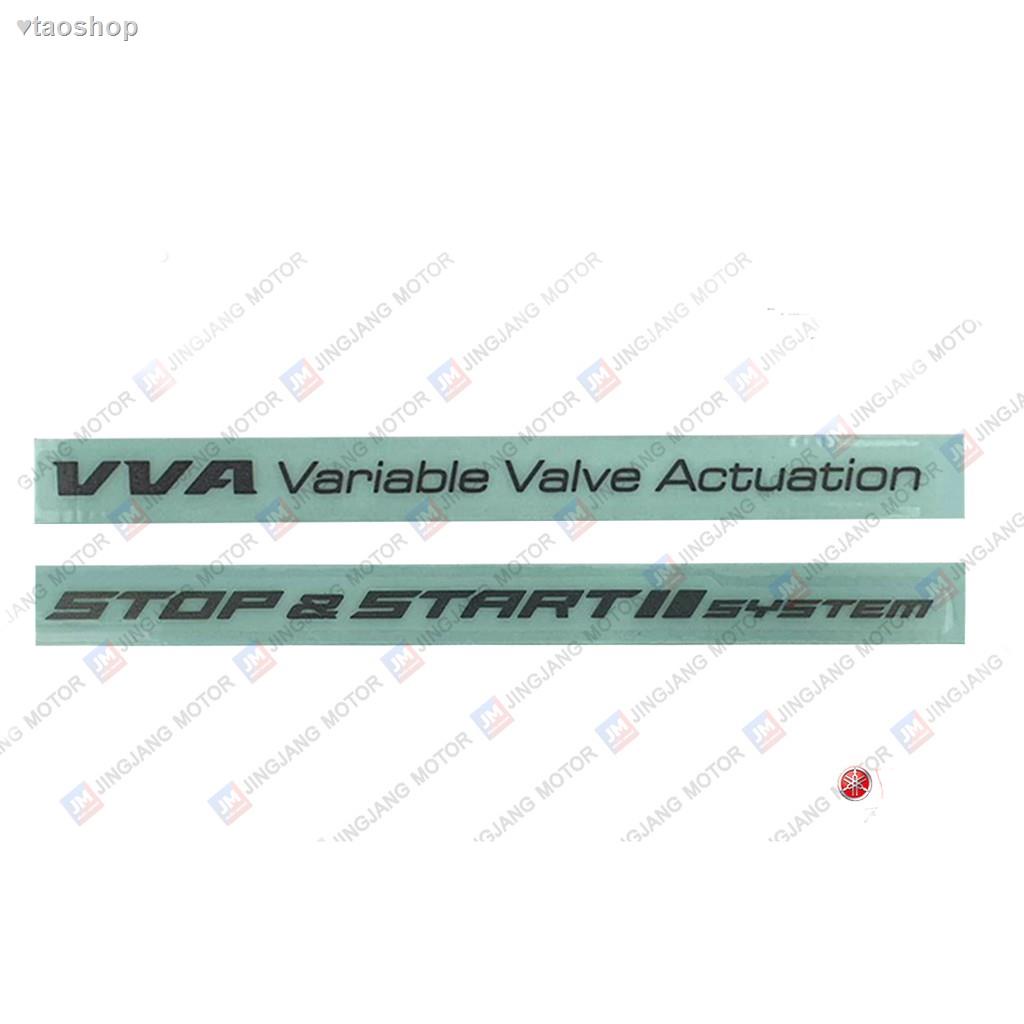 พร้อมส่งในไทยสติ๊กเกอร์ฝาครอบไฟหน้า VVA Variable Valve Actuation START ...