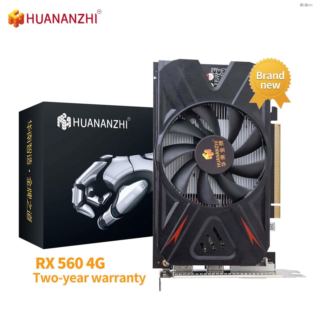 HUANANZHI RX560 4G Brand New Original Graphics Cards GPU 128Bit GDDR5 ...