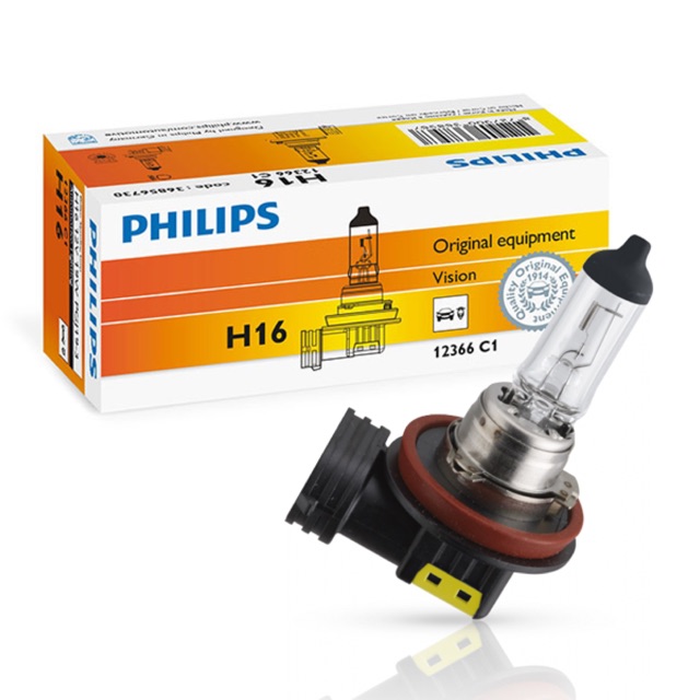 หลอดไฟหน้ารถยนต์ PHILIPS H16 19w 12v หลอดไฟรถยนต์ | Shopee Thailand