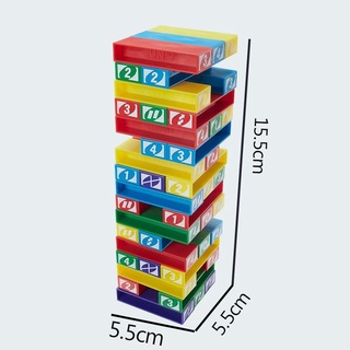 UNO STACKO The Stacking Block Game Mini Board Game | Shopee Thailand