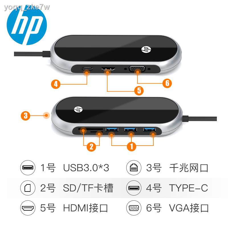 typec แปลง usb ₪ HP typec docking station hub extender laptop usb ...