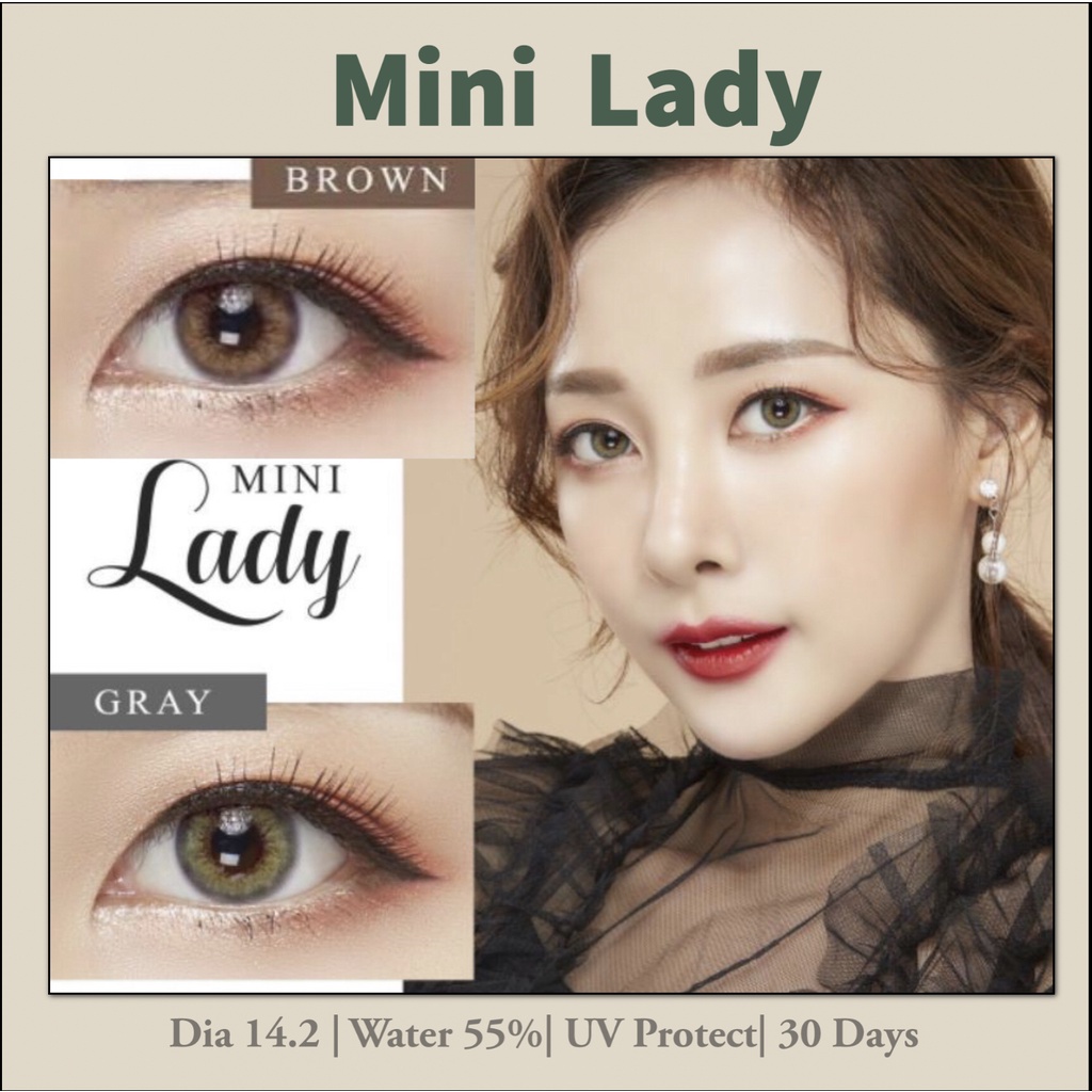 Mini Lady kitty kawaii Brown Gray ขนาดมินิ - mookdatel - ThaiPick