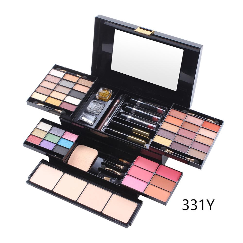 Epacket Makeup Set Eyeshadow Powder Contour Blush Lipstick Eyeliner ...