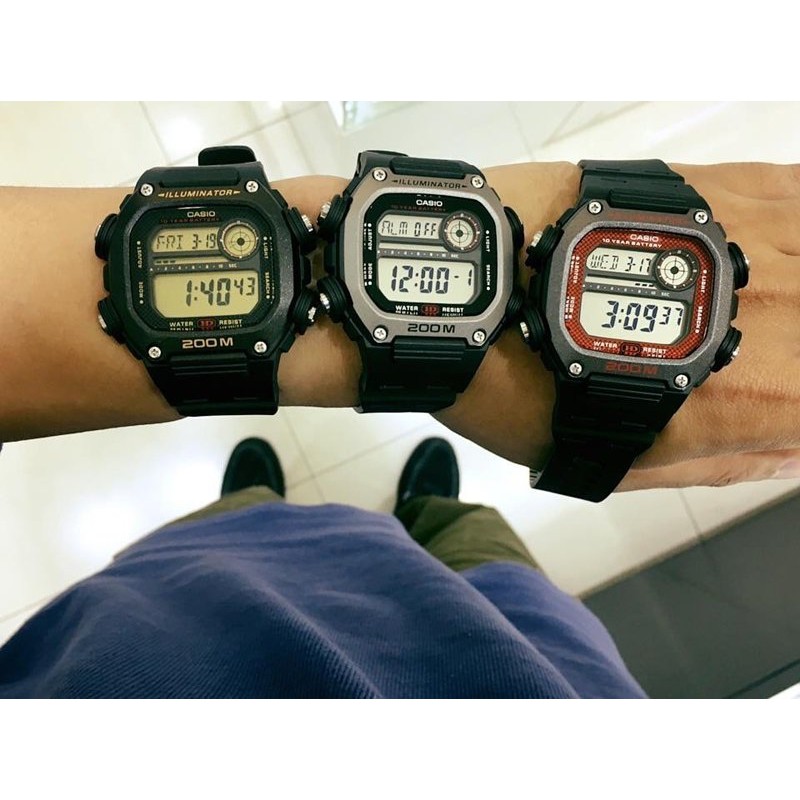 New 2020 Casio นาฬิกาผู้ชาย DW-291H DW-291 ถ่าน 10 ปี กรอบเหล็ก แข็งแรง ...