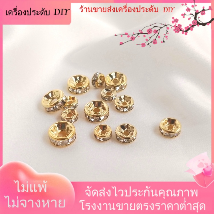 เครื่องประดับDIYขายส่งแหวนลูกปัดเพชร ทอง 18K 14k ฝังเพทาย แฮนด์เมด DIY อุปกรณ์เสริม สําหรับทํา ...