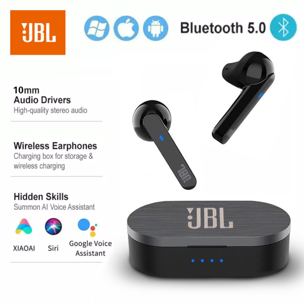 JBL TWS-10 True Wireless Earbuds V5.0 EDR Tws หูฟังกีฬาหูฟังบลูทู ธ ...