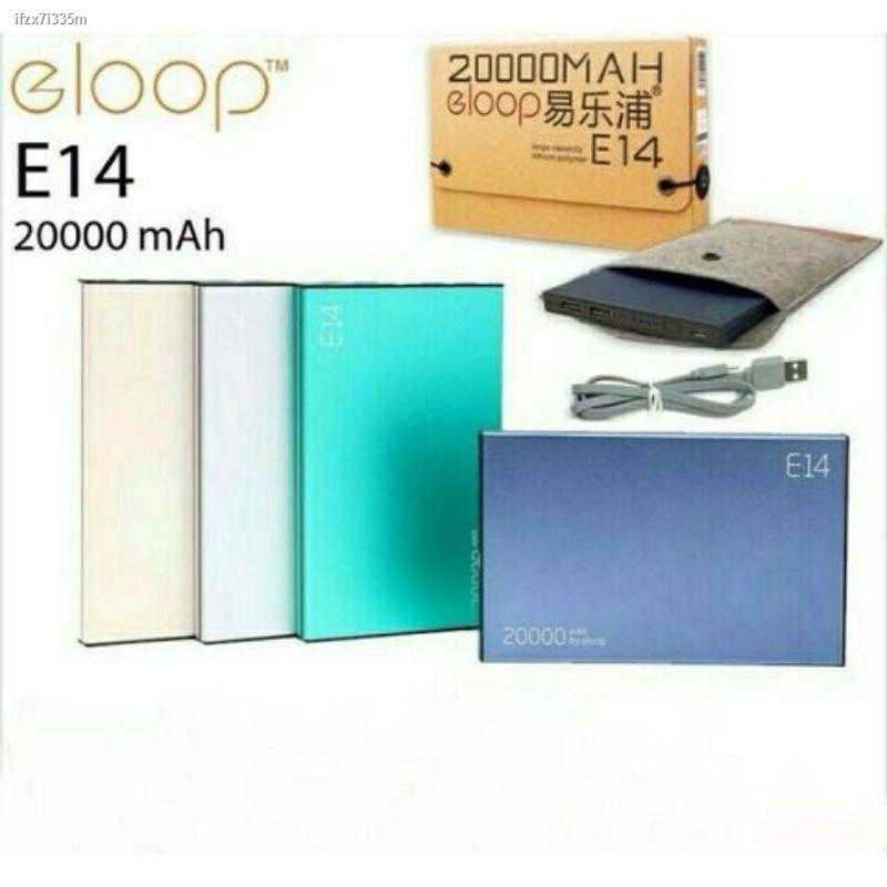 Eloop E14 แท้100 (ไม่แท้ยินดีคืนเงิน)พาวเวอร์แบงค์ Eloop ความจุ20000mah ...