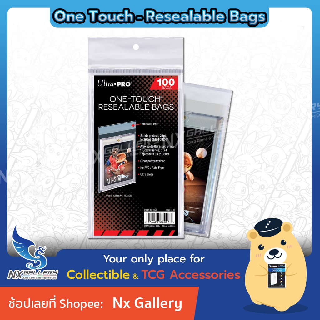 [Ultra Pro] One-Touch Resealable Bags - ซองใสแบบซีล สำหรับกรอบการ์ด ...