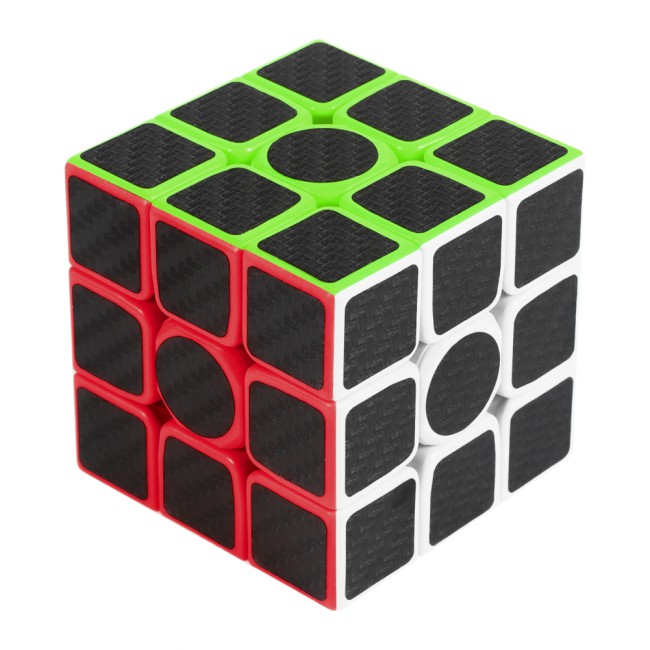 Z-Cube 3x3 Speed Cube Carbon Fiber Sticker Smooth Magic Cube Puzzle ...