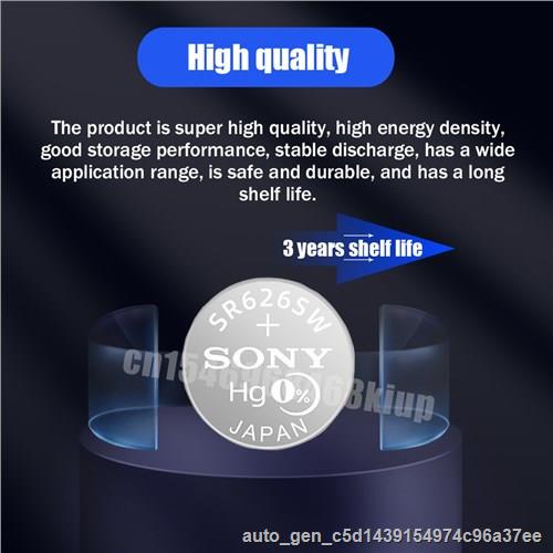 SONY 377 377A SR626SW Button Cell For Watch Toys Car Keys Calculator Remote Control AG4 SR626 ...
