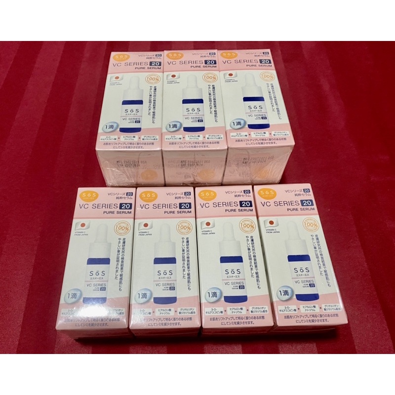 SOS VC Series 20 Pure Serum (10ml) เซรั่มวิตามินซีเข้มข้น 20 เพื่อผิวใสไบรท์สลายจุดด่างดำผิว ...