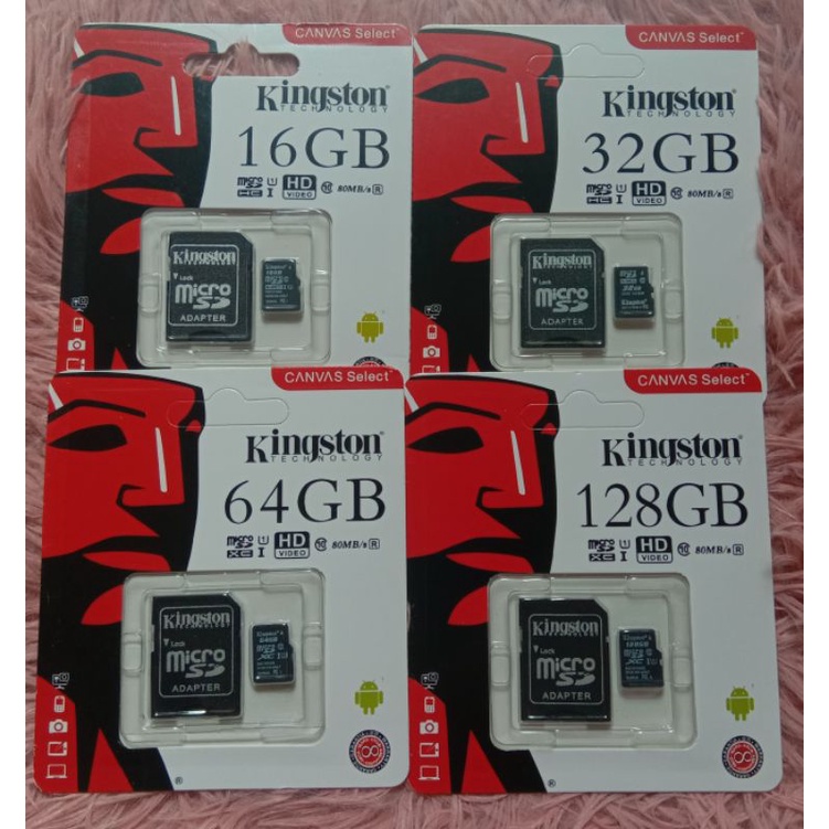 เมมโมรี่การ์ด Kingston Micro SD card Memory Card 8GB 16GB 32GB 64GB 128GB กล้อง โทรศัพท์มือถือ ...