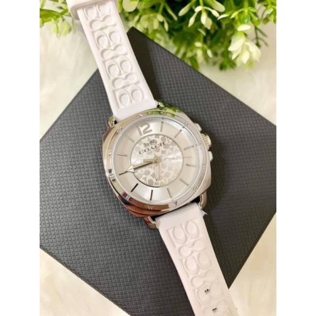 นาฬิกา Coach Boyfriend Women Watch Stainless Steel Silver Ion Plated ...