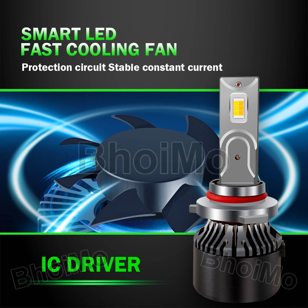 Bhoimo 2022 ใหม่ หลอดไฟตัดหมอก LED F8 H1 H3 H4 H7 H8 H9 H11 9005 HB3 ...