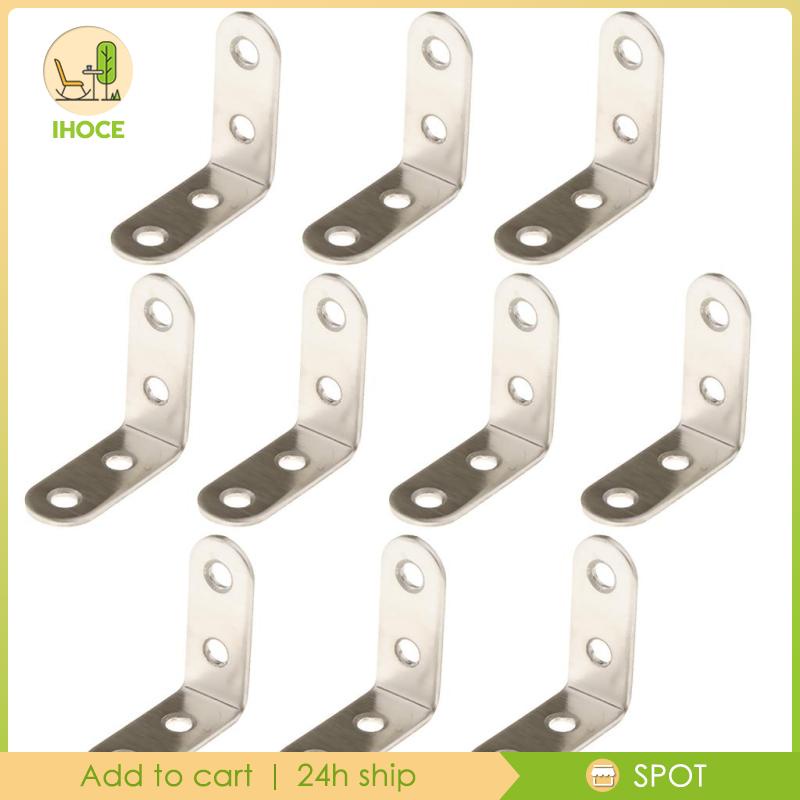 10pcs Corner Brace L Bracket Corner Bracket Right Angle Brace Brackets ...