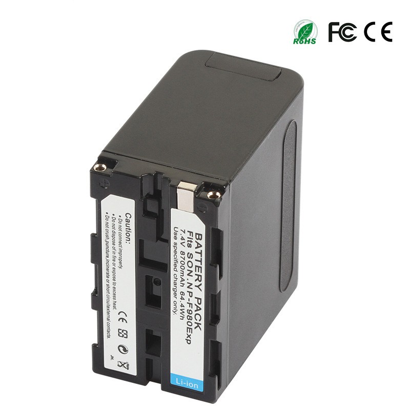 NP-F980970960950 (มีไฟบอกสถานะแบต) สำหรับ Sony F950 F960 F330 F550 F570 F750 F770 MC1500C npf980 ...