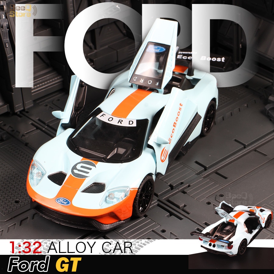 132 Ford GT Race Car Alloy Car Model Diecasts Toy Vehicles 132 Car ...