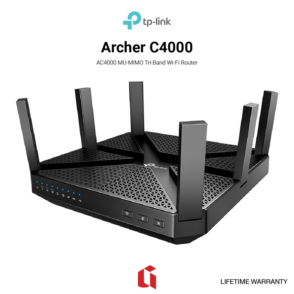 TP-LINK Archer C4000 AC4000 MU-MIMO Tri-Band Wi-Fi Router | Shopee Thailand